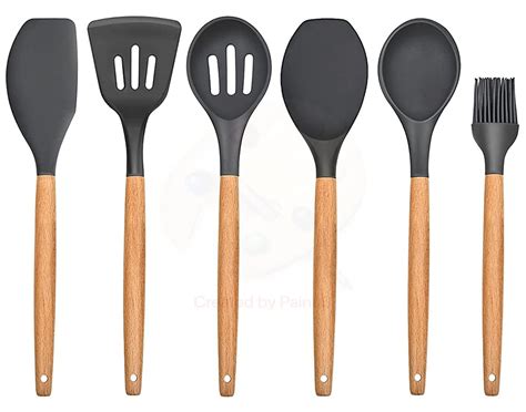 Buy Silicone Spatulas Set Of Heat Resistant Spatula One Piece Seamless Design Rubber