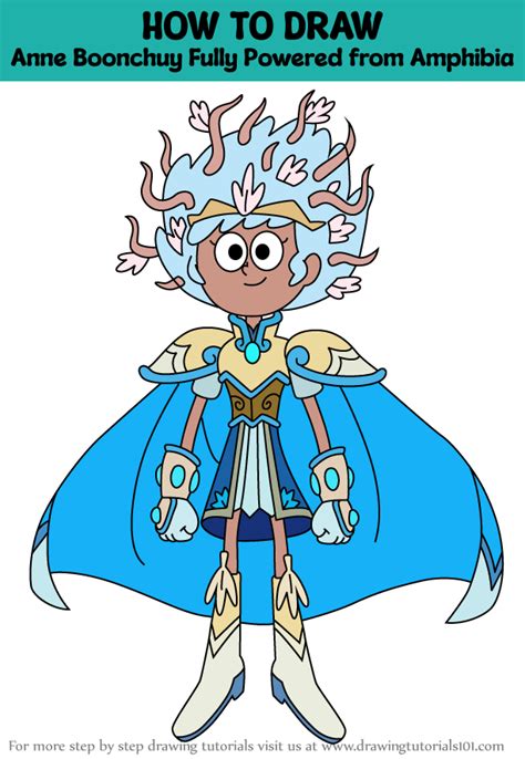 How To Draw Anne Boonchuy Fully Powered From Amphibia Amphibia Step By Step