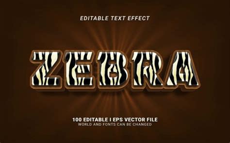 Zebra Text Effect Graphic By SugarV Creative Creative Fabrica