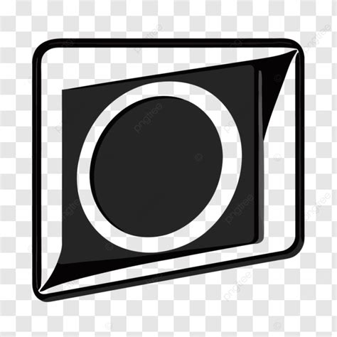 흑백 검정색 사각형 로고 벡터 흰색 배경에 환상적인 단순한 검은색 아이콘 그림자 없음 작은 프레임 중앙 Png 일러스트 및 벡터 에 대한 무료 다운로드 Pngtree