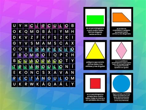 Sopa de letras de Figuras Geométricas Wordsearch