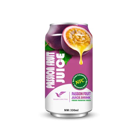 330ml Tcvn Canned Passion Fruit Juice Drink