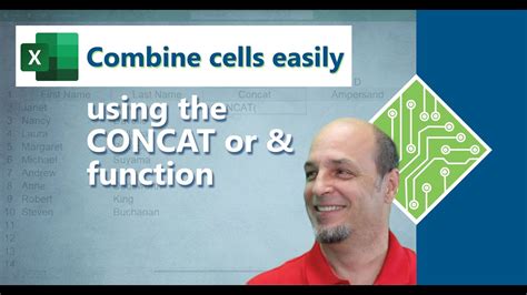 using the concat and and functions in microsoft excel youtube