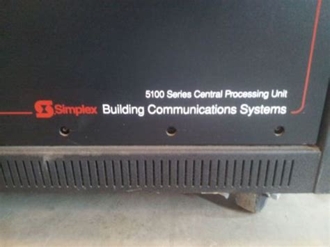 Simplex 5120 5100 Central Communications System With Speakers And