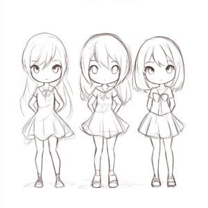 Chibi Group Drawingbase Net
