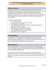 CS669 Lab1 Docx MET CS 669 Database Design And Implementation For