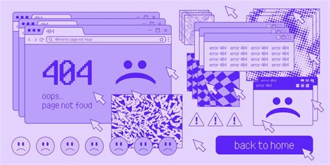 Pixelated Computer Error Window In Retro Bit Vector Image