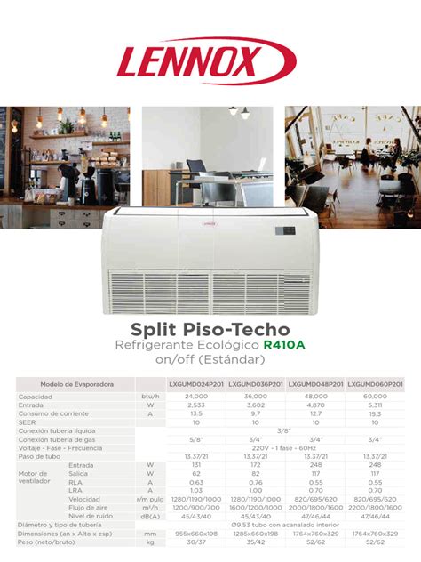 Splitpisotechoonoff Fs Lennox Pdf Mecánica De Medios Continuos