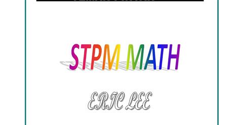 Pro A Malaysia Stpm Math T Semester 1 22 Binomial Expansion