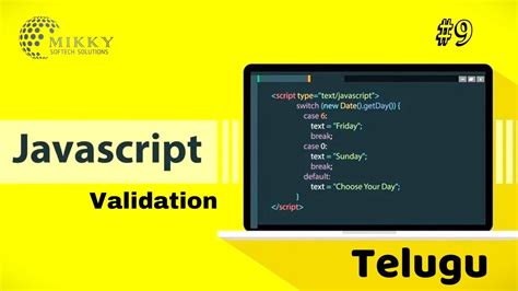 java script 9 validation java script concepts in telugu youtube