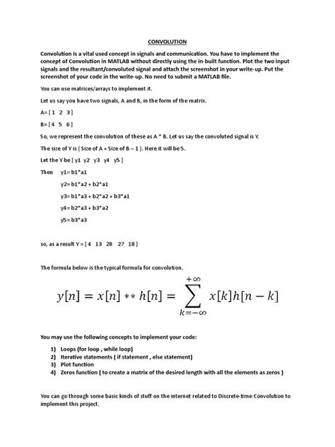 Convolution Pdf