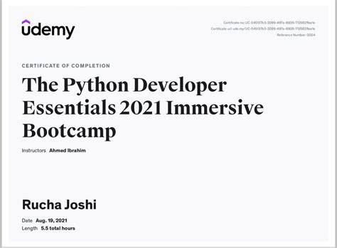 Rucha Joshi On Linkedin Python Udemy