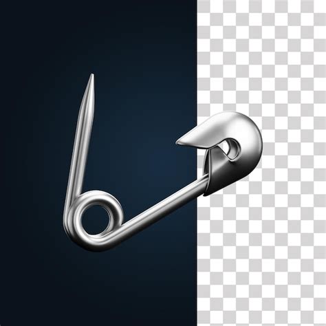 Premium Psd 3d Safety Pin Unlock Illustration