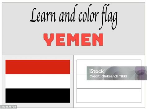 교육및학습을위한 예멘 국기 색칠 공부 책 원래 색상과 비율 단순히 벡터 일러스트 국가에서 플래그 세트 0명에 대한 스톡 벡터 아트 및 기타 이미지 Istock