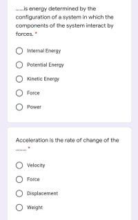 Answered Is Energy Determined By The Configuration Of A System In