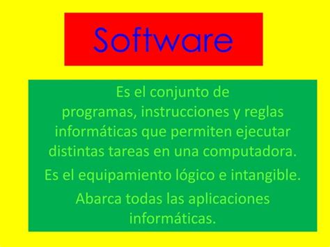 Diapositivas Hardware Y Software PPT