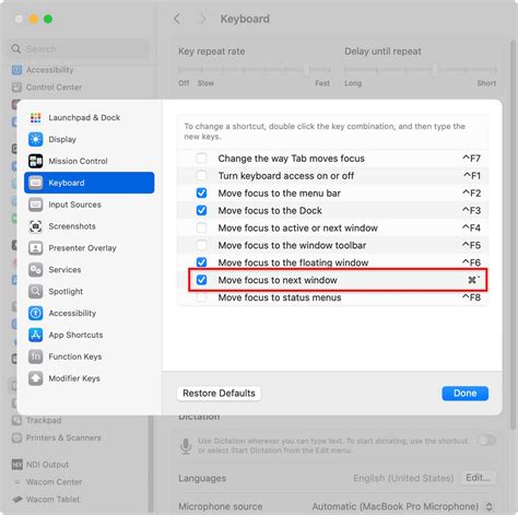 keystroke to switch between open windows not worki adobe community