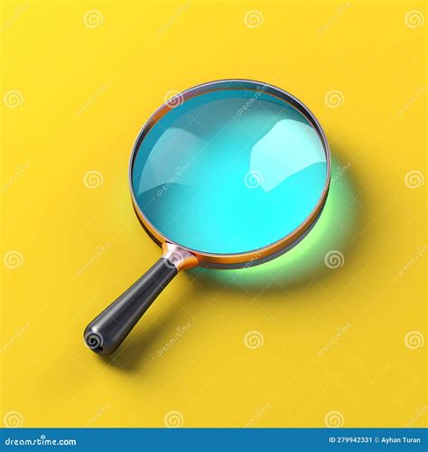 D Magnifying Glass D Render Concept Stock Illustration Illustration Of Website Graphic