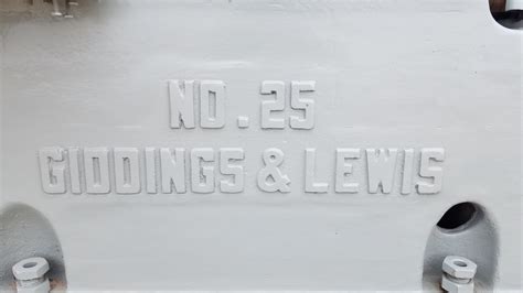 Used 2 5 Giddings And Lewis Mdl 25rt Horizontal Boring Mil