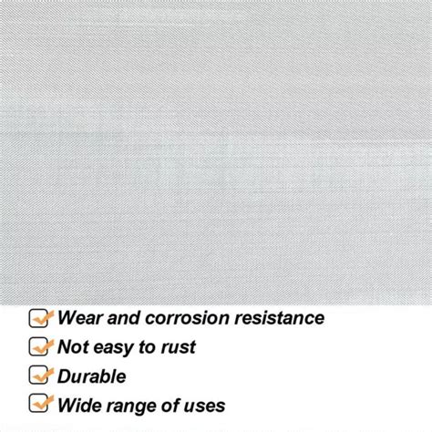 FEUILLE FILTRANTE EN Tissu M Tallique En Acier Inoxydable Robuste 100