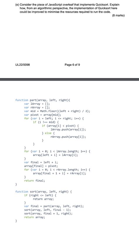 solved e consider the piece of javascript overleaf that