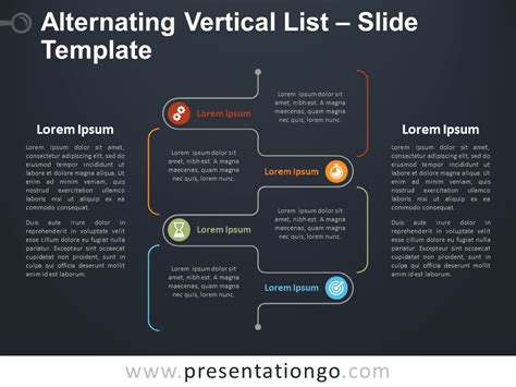 Alternating Vertical List For PowerPoint And Google Slides Powerpoint Editable Powerpoint