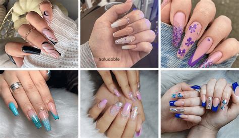 12 diseños de uñas esculturales que parecen esculpidas por los mismos