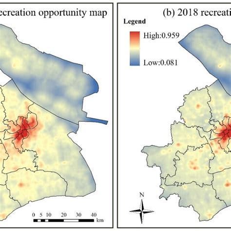 Land Use Patterns Of Shanghai In 2008 And 2018 A Land Use Patterns