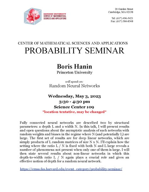 Random Neural Networks Cmsa Random Neural Networks Cmsa