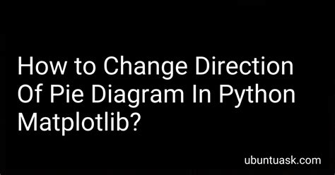 How To Change Direction Of Pie Diagram In Python Matplotlib In