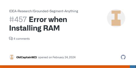 Error When Installing Ram · Issue 457 · Idea Researchgrounded Segment