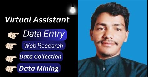 your virtual assistant for data entry web research data collection for