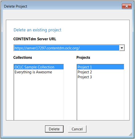 Close And Delete A Project Oclc Support