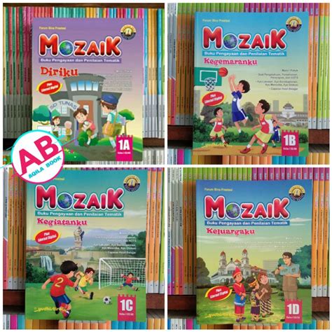 Jual Mozaik 1a 1b 1c 1d Untuk Sd Kelas 1 Buku Pengayaan And Penilaian Tematik Shopee Indonesia