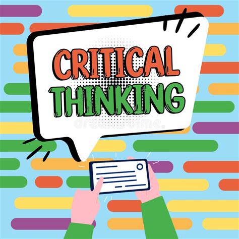 Conceptual Display Critical Thinking Internet Concept Sequence Of Stages Of A Project Requiring