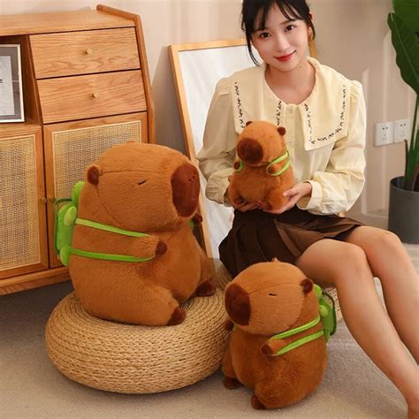 The Adorable Capybara Turtle Back Pack Plushies Kawaiies
