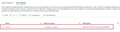 Microsoft Azure Bot Framework Can Bots With User Managed Identities