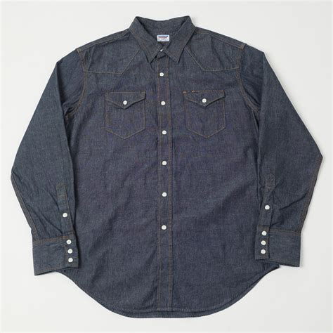 Dubbleworks Lot 43001 Western Shirt Navy Blue Son Of A Stag