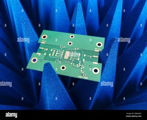 Electronics Printed Circuit Borad In Front Of Electromagnetic
