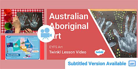 Australian Aboriginal Art Video Lesson Eyfs Art Twinkl