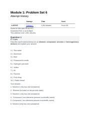 Module1 Problem Set 6 Docx Module 1 Problem Set 6 Attempt History
