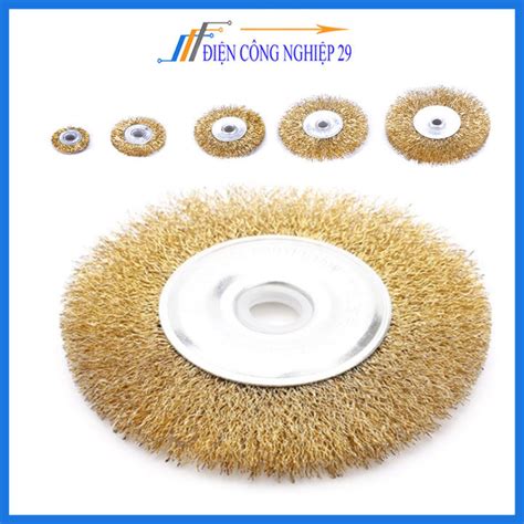 Chổi đánh Gỉ đĩa đường Kính 100mm 200mm Chổi đánh Rỉ Sắt Dùng Cho Máy