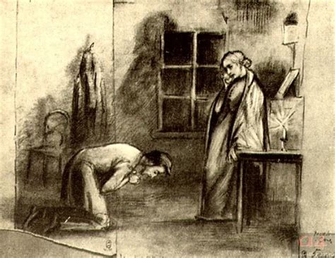 «Преступление и наказание Часть 4 глава 4 Раскольников у Сони Художник М Добужинский