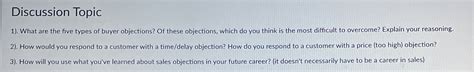 Solved Discussion Topic What Are The Five Types Of Buyer Chegg