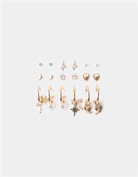 9er Pack Ohrringe Bsk Teen Bershka