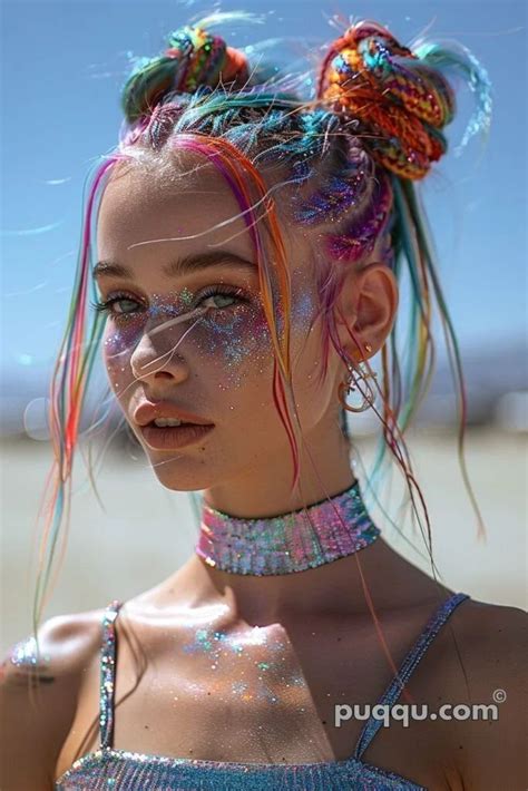 Pin On Peinados Trenzas And Color In 2024 Festival Hair Rave Hair