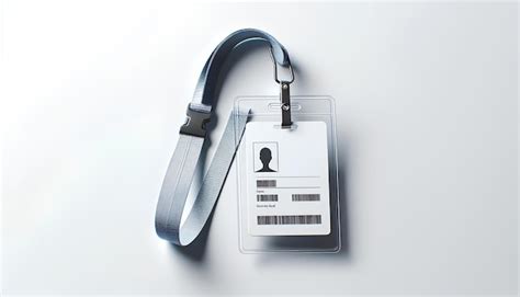 Professional Corporate Id Badge With Modern Design Featuring A Clear