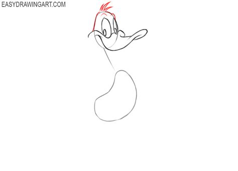 How To Draw Daffy Duck Easy Drawing Art
