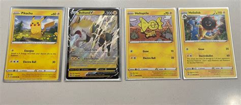 Boltund V Full Art Electric 4 Card Lot Fusion Strike Pack Fresh W