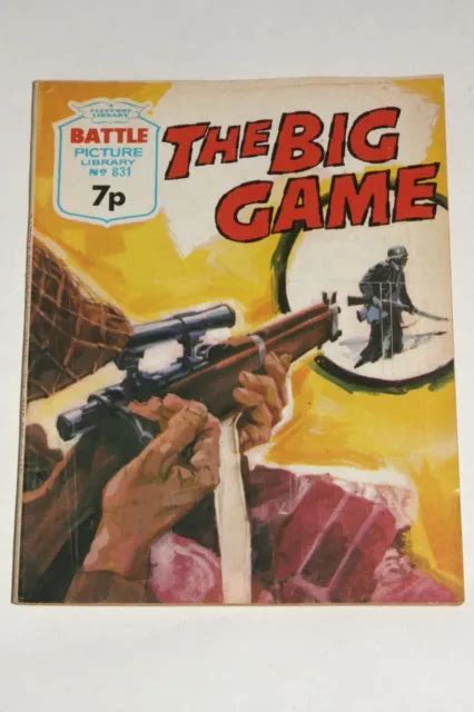 Battle Picture Library Comic Number 831 The Big Game British Pocket